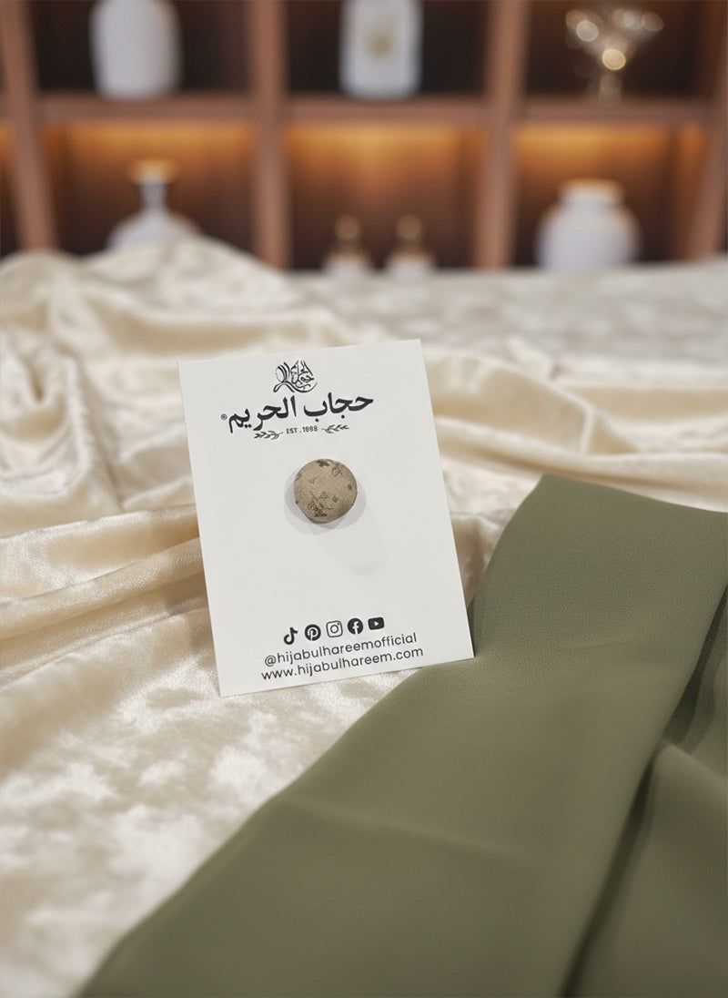 Fabric Covered Hijab Magnet Pin – Hijabulhareem